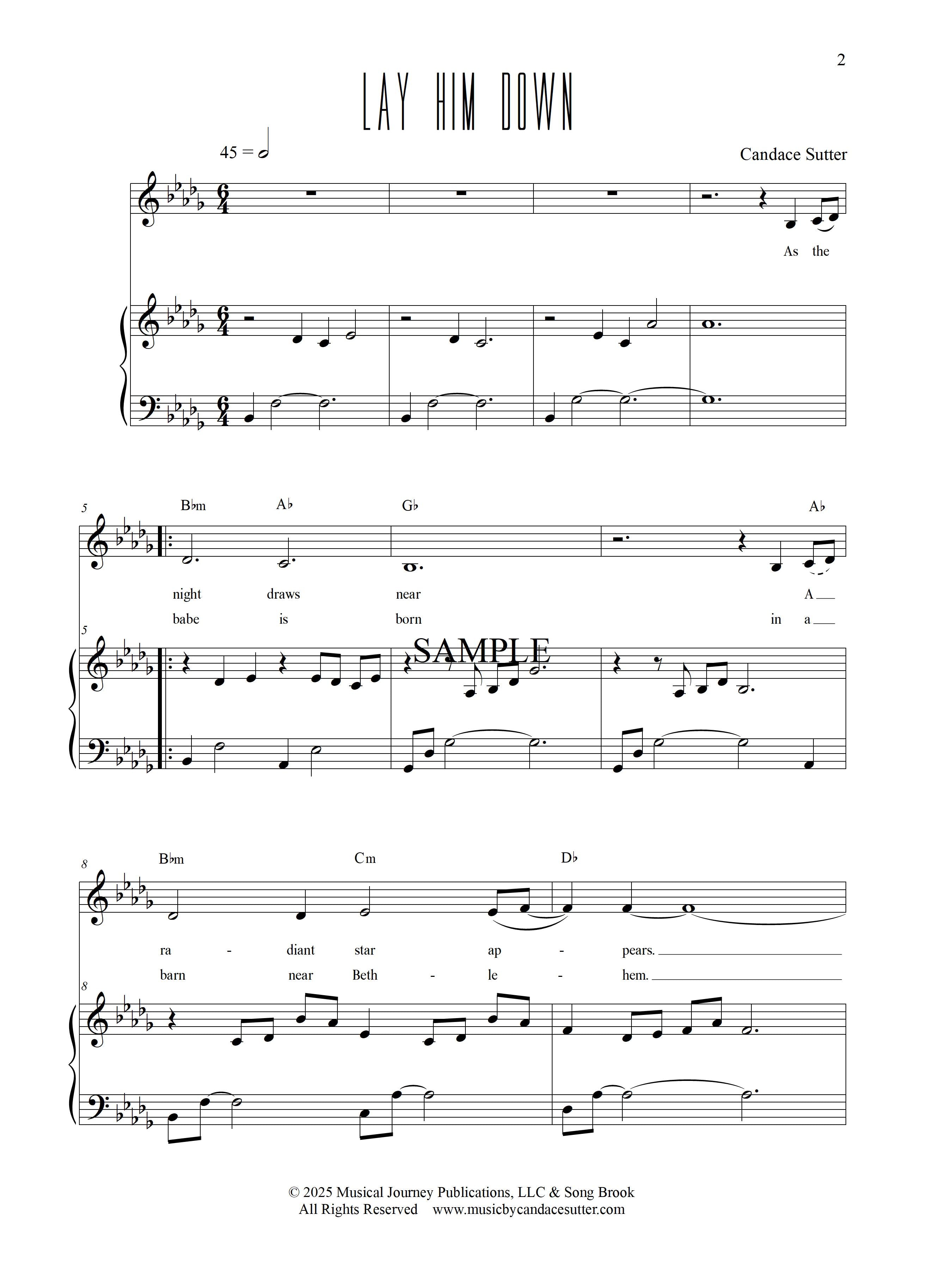 Lay Him Down – Music by Candace